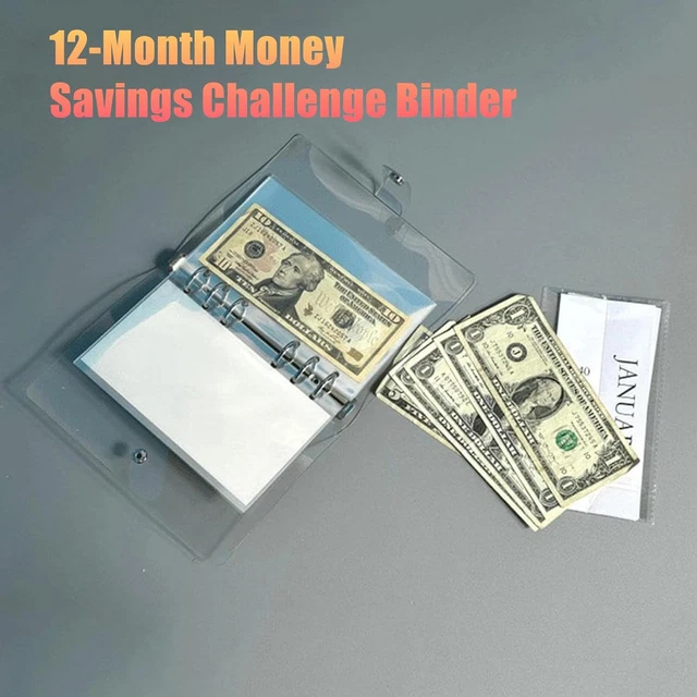 12-MONTH MONEY SAVINGS Challenge Binder, Envelope Challenge Book for ...