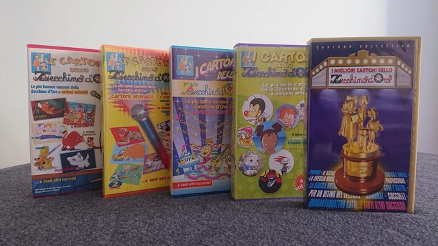 I CARTONI DELLO Zecchino D'Oro-5 VHS-Le più belle Canzoni Vol. 1-2-3-4+gli Oscar EUR 188,00 ...