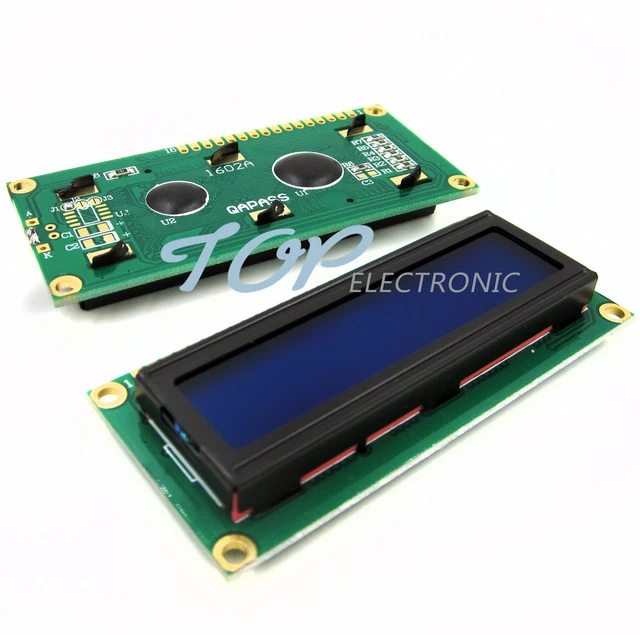 1602 16X2 CHARACTER LCD Display Module HD44780 Controller Blue ...