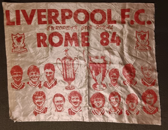 LIVERPOOL FC FLAG Rome 1984 £45.99 - PicClick UK