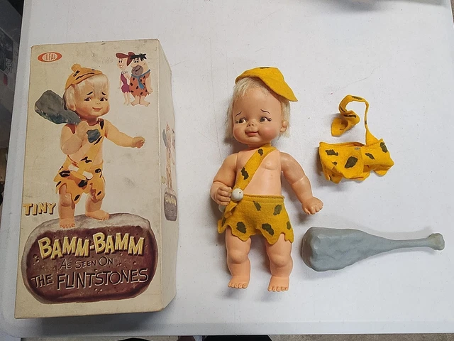 1964 IDEAL TINY Bamm Bamm Flintstones Box Vintage Toy Figure Doll £53. ...