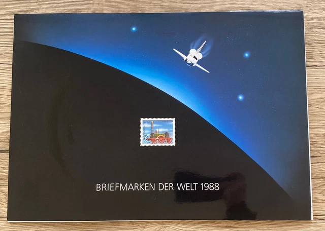 BRIEFMARKEN-KALENDER - BRIEFMARKEN der Welt 1988 mit originalen ...