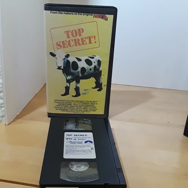 TOP SECRET! VAL Kilmer, Lucy Gutteridge Vhs 1984 Paramount Pictures £23 ...