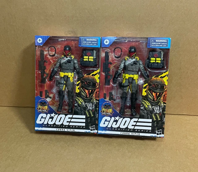 G.I. JOE CLASSIFIED Cobra Python Patrol Viper Lot #42 x2 6" Figure GI ...