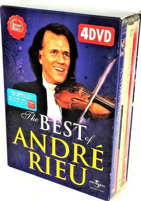 THE BEST OF ANDRÉ ANDRE RIEU 4-DVD On Holiday/In Wonderland/A Dream ...