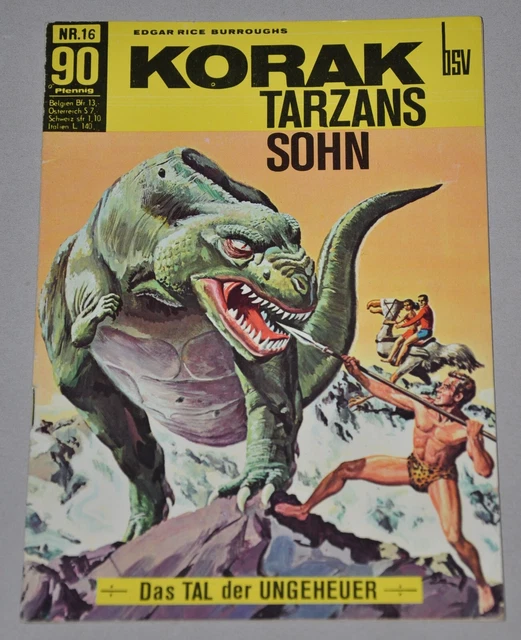 BSV 1967: KORAK, Tarzans Sohn Nr. 16, TOP-Zustand (1-) , selten ! EUR ...