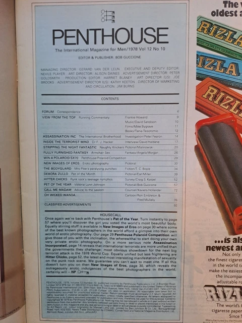 PENTHOUSE MAGAZINE, issue vol 12 ,no 10 - 1978 Men's Magazine £9.73 ...