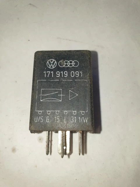 VW GOLF II 19E, 1G1 Relays 171919091 1.3 Petrol 48kw 1985 22966067 £17. ...