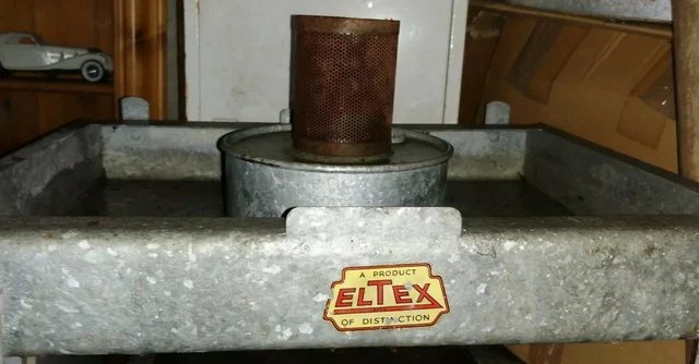 VINTAGE ELTEX PARAFFIN Greenhouse Heater Tank & Burner Spares or Repair ...