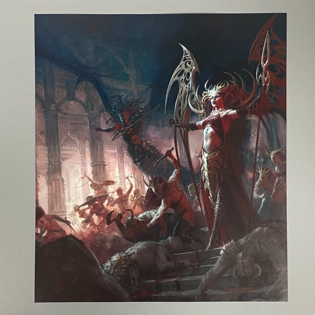 MORATHI FILLES DE Khaine Affiche Art Warhammer Age Of Sigmar Aos EUR 14 ...