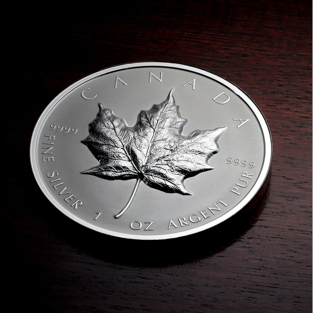 2022 1 OZ UHR Proof Silver Maple Leaf Coin, Ultra-High Relief SML ...