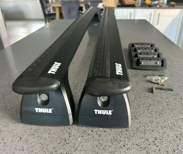 THULE EVO WINGBAR Roof Bars Vw T5 T6 Transporter Multivan Rack 2003 ...