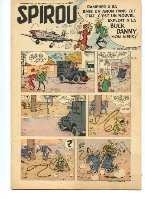 LOT DE 14 magazines Spirou de 1953 et 1954 - Bon état général EUR 9,00 - PicClick FR