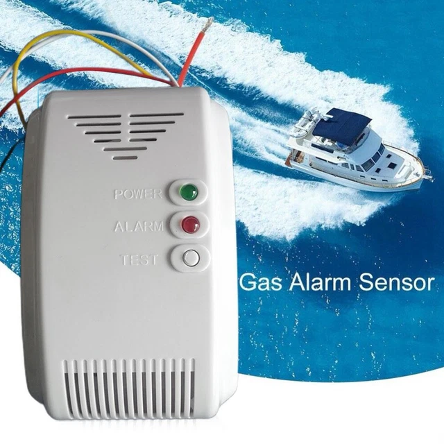 12V GAS ALARM Sensor Alarm Propane Butane LPG Natural Motor Home Camper ...