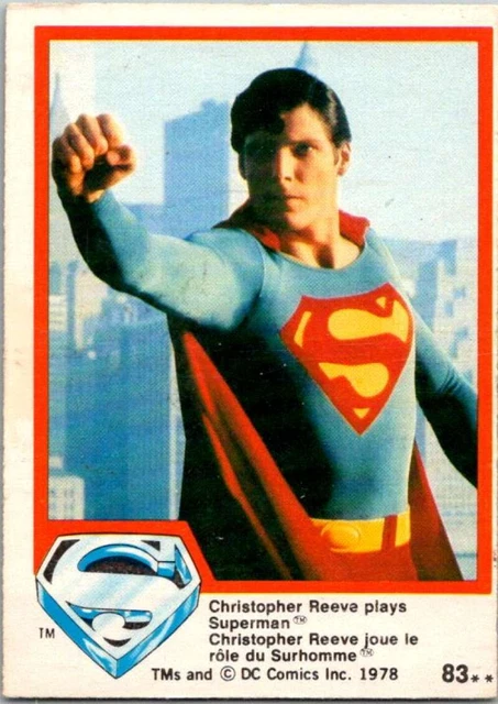 1978 OPC SUPERMAN #83 Christopher Reeve joue Superman V52005 EUR 1,03 ...