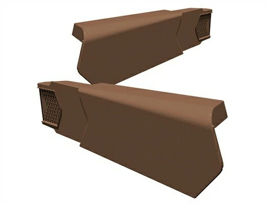 MANTHORPE SMARTVERGE PVCU Dry Verge Unit Dark Brown PACK OF 10 L / R ...