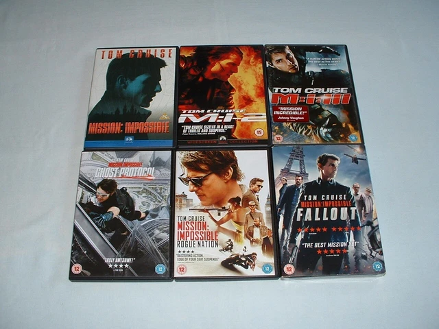 MISSION IMPOSSIBLE 1-6 MOVIE COLLECTION DVD Releases ACTION/FILM/SET ...