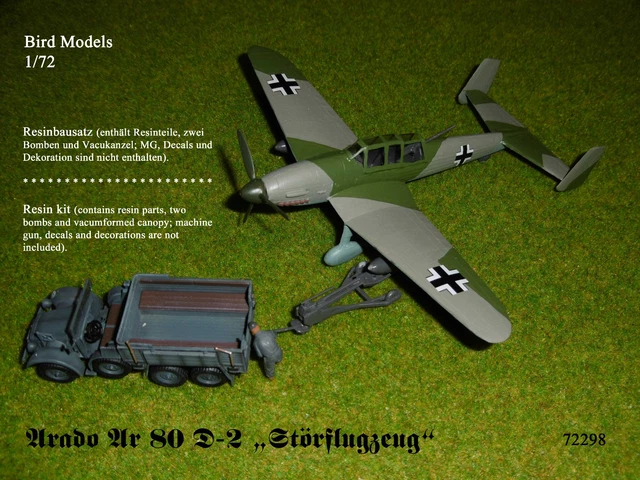 ARADO AR 80 D-2 "Störflugzeug" 1/72 Bird Models Resinbausatz / resin ...