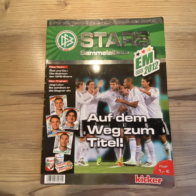 DFB-SAMMELALBUM DUPLO HANUTA EM 2012 Team-Sticker Ferrero Komplett EUR ...