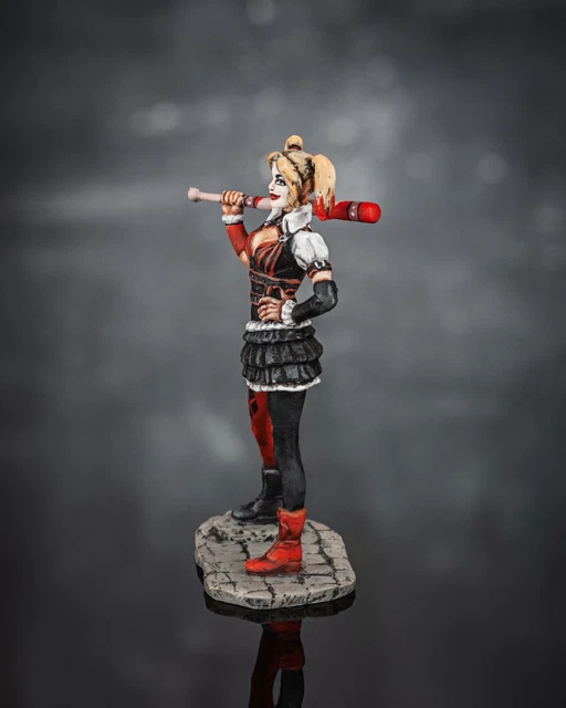 ACTION FIGURE HARLEY Quinn Collectible Miniature Painted 1/32scale 70mm ...