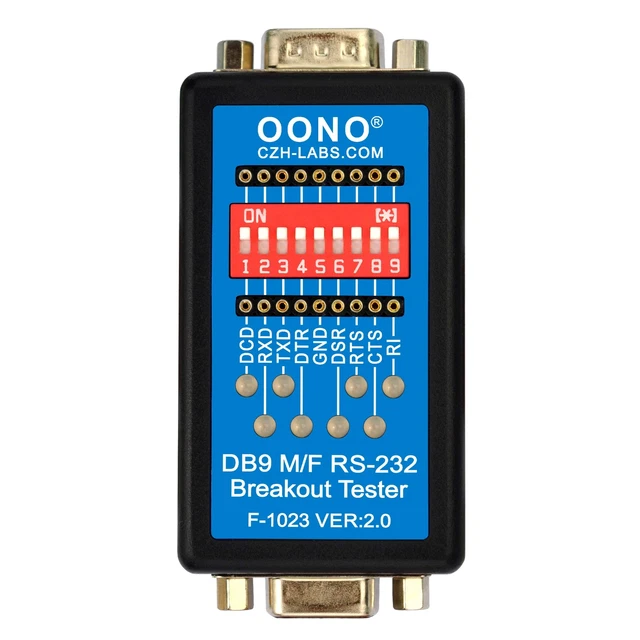 RS232 BREAKOUT TESTER LED Monitor, DB9 Male to Female Breakout Module ...