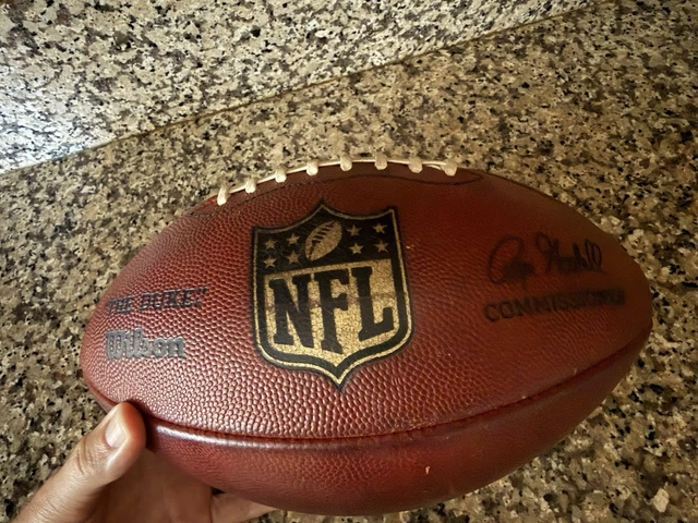 WILSON OFFICIAL “THE Duke” NFL Gold Shield Football Game Prepped Ball ...