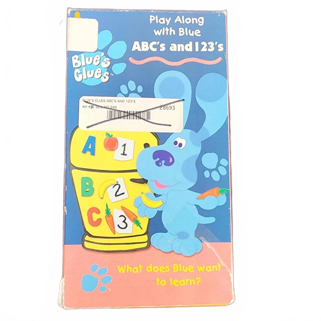 BLUE'S CLUES: ABC'S and 123's VHS - Learn with Blue! £14.82 - PicClick UK