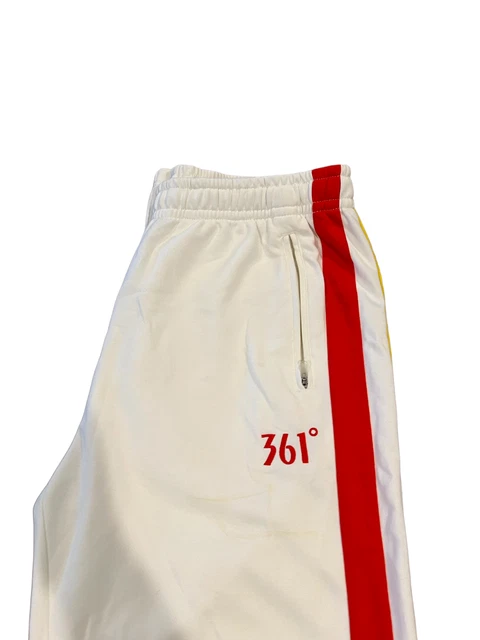 CHINA'S SUN YANG 361 Athlete Issued Straight Leg White Tracksuit Pants ...
