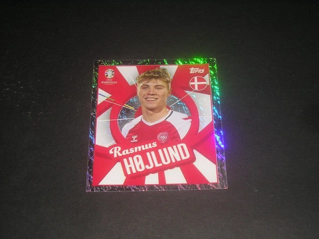 TOPPS UEFA EURO 2024 Germany Rasmus Hojlund Den Ptw International ...