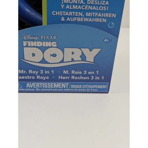 DISNEY PIXAR FINDING Dory Mr. Ray 3-in-1 Swigglefish Playset Bandai ...