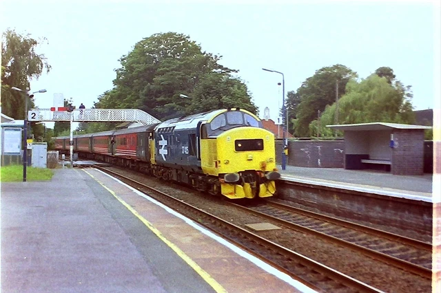 35MM RAILWAY COLOUR Negative Class 37 425 at Nantwich £1.95 - PicClick UK