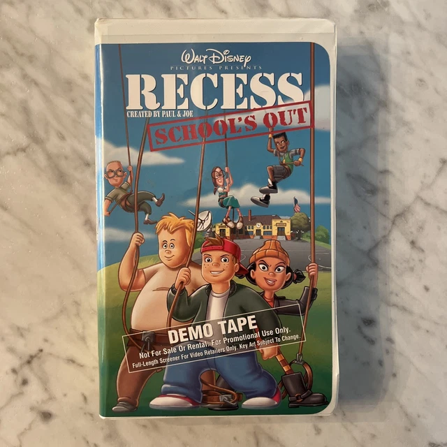 RECESS SCHOOLS OUT (VHS, 2001) Walt Disney - RARE Demo Tape! Promo ...