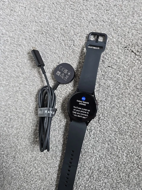 SAMSUNG GALAXY WATCH5 40mm SM-R900 Aluminium GPS Smartwatch - Black ...