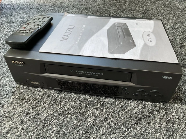 MATSUI (MODEL NO: VX1108) 2 Head VCR/VHS Player w. Remote Control ...