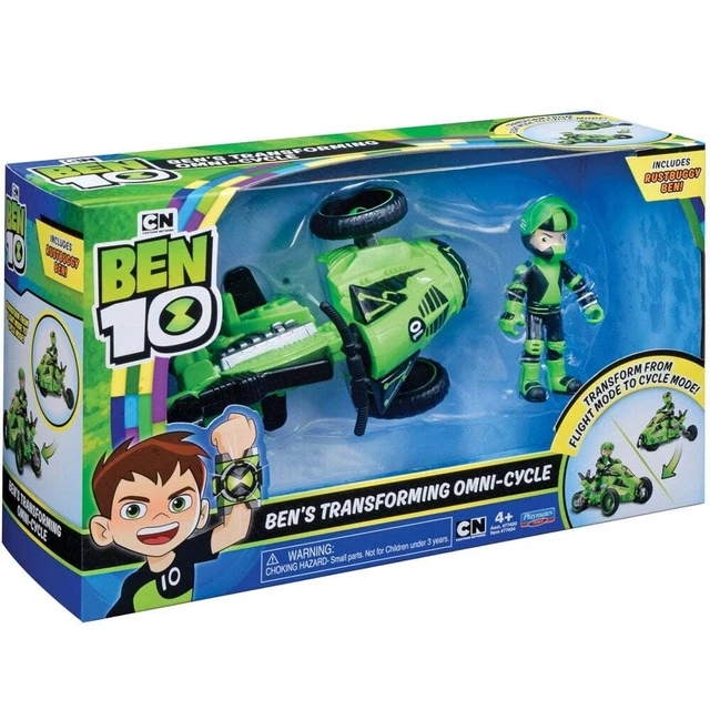 BEN 10 BEN'S Transforming Omni-Cycle Playset inc Rustbuggy and Ben ...