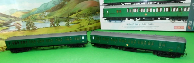 HORNBY R3177 BRITISH Railways 2-BIL 2 Car EMU 2090 Green DCC Ready NRM ...