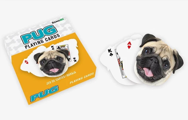 PUG-SHAPED PLAYING CARTES 52 Carte Pont + 2 Jokers EUR 16,74 - PicClick FR