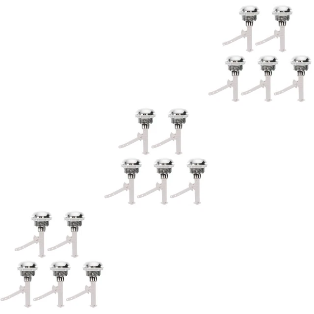 3 PACK TOILET Accessories Push Button Flush Replacement Universal ...