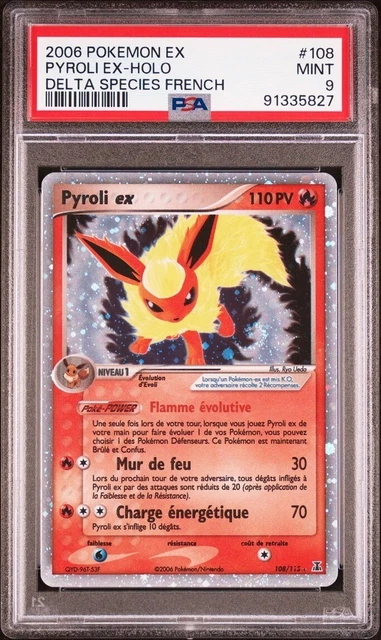 CARTE POKÉMON : Pyroli Ex 108/113 - Psa 9 - Ex Especes Delta EUR 1.390 ...