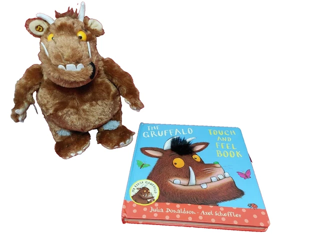 THE GRUFFALO INTERACTIVE Set-Touch & Feel Book & Talking Gruffalo Plush ...