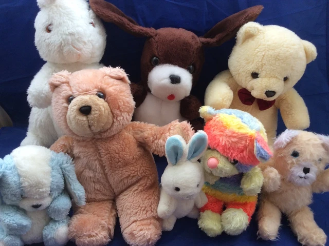 LARGE BUNDLE OF Mixed Vintage Soft Toys £28.99 - PicClick UK