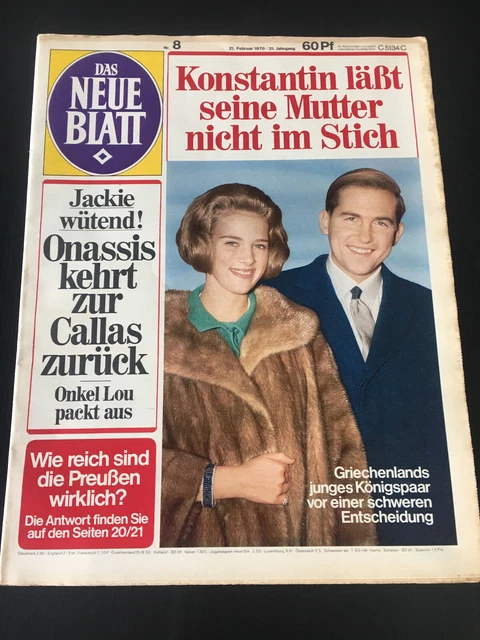 NEUES BLATT 8/1970 MANUELA Freddy Quinn RUDOLF SCHOCK Uschi Glas LOU ...