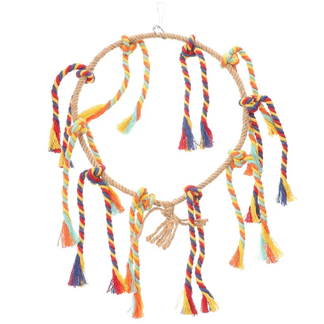 BIRD PERCH HANGING Toy Climbing Bird Stand Perch Stand for Parakeet ...