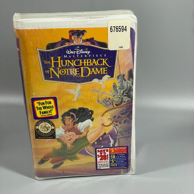 DISNEY MASTERPIECE THE Hunchback of Notre Dame VHS Tape New Still ...
