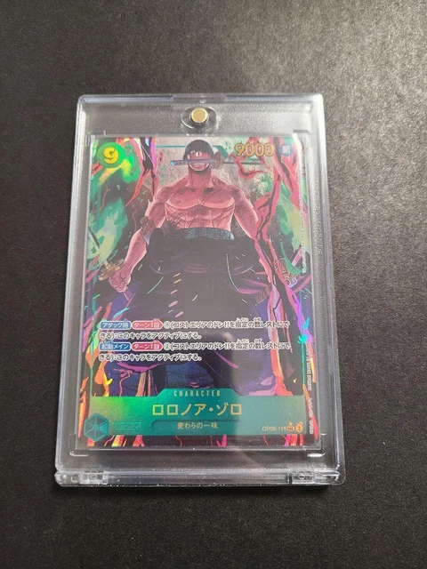ONE PIECE CARD Roronoa Zoro SEC Parallel OP06-118 Japanese 52036 £54.66 - PicClick UK