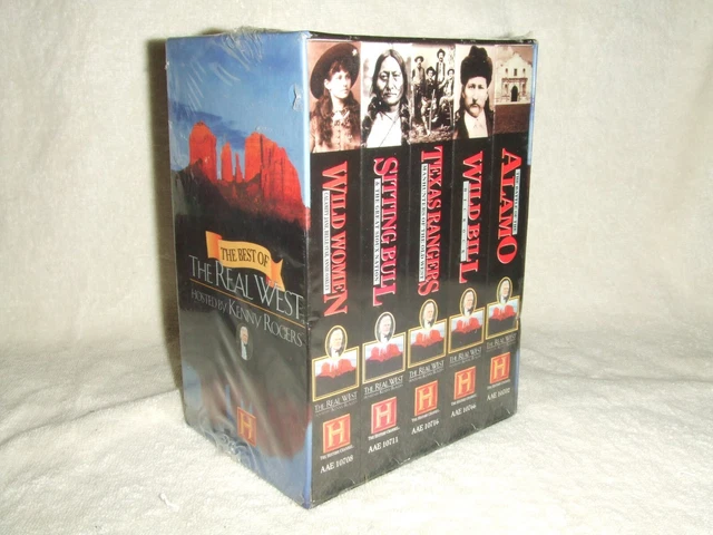 THE HISTORY CHANNEL'S "Best of The Real West" 5 VHS Tape Box Set ...