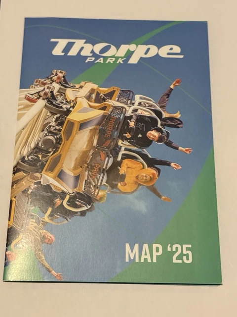 THORPE PARK 2025 Theme Park Guide Map New £2.21 - PicClick UK