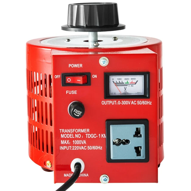 VARIABLE TRANSFORMER 1000VA Max 0-240 AC Volt Output ,Variac power ...