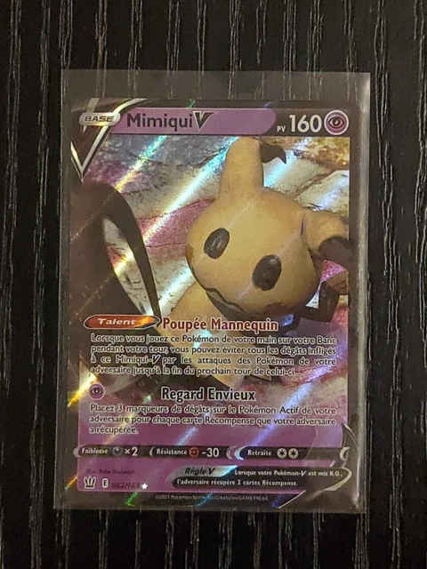 CARTE POKÉMON MIMIQUI V 062/163 EB05 Epée & Bouclier Styles de Combat FR NEUF EUR 3,00 - PicClick FR