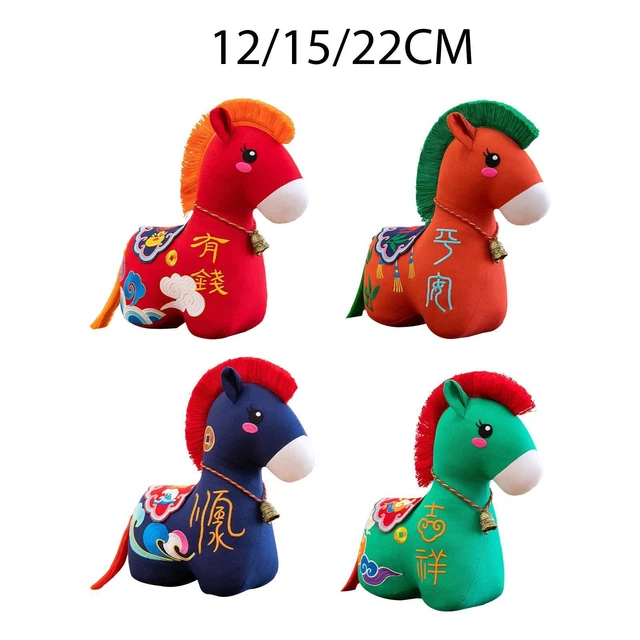 CHINESE NEW YEAR Horse Stuffed Animal Dorm Birthday Office Blessing ...